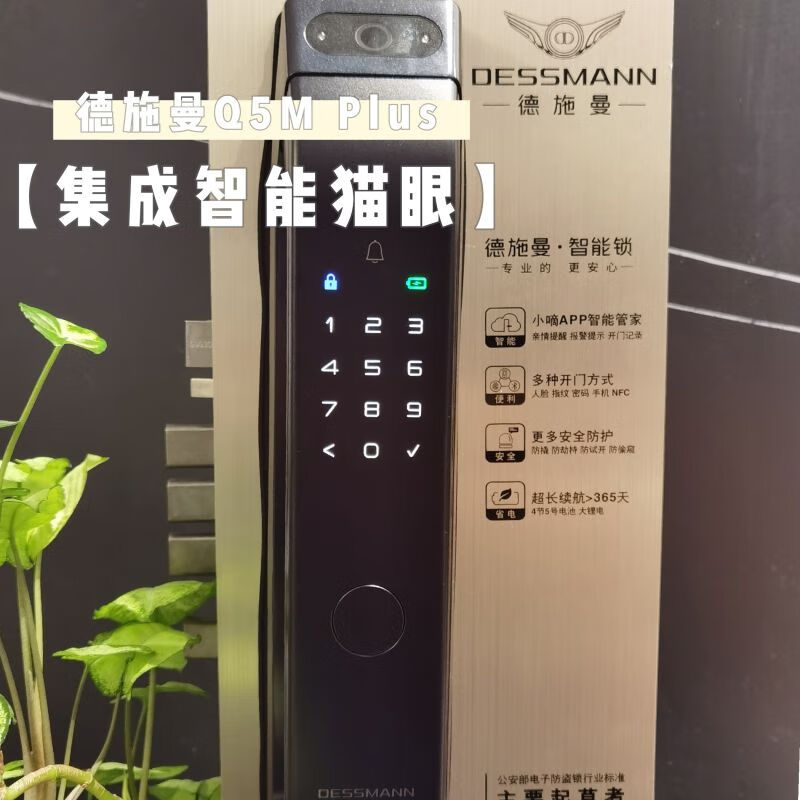德施曼Q5M Plus全自动智能门锁评测 德施曼智能门锁怎么样